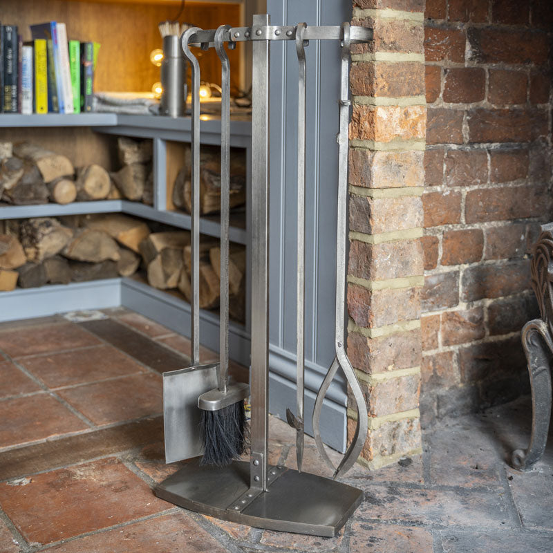 Greystone' 4 Piece Fireside Companion Set – Forge & Foundry Limited