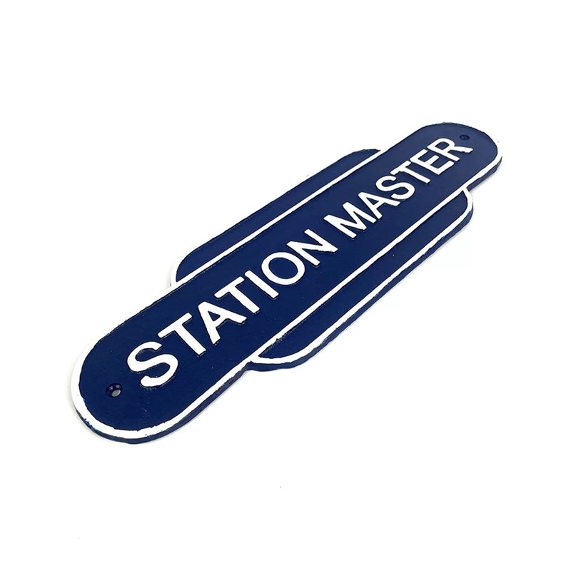 Cast Iron Station Master Railway Sign – Forge & Foundry Limited