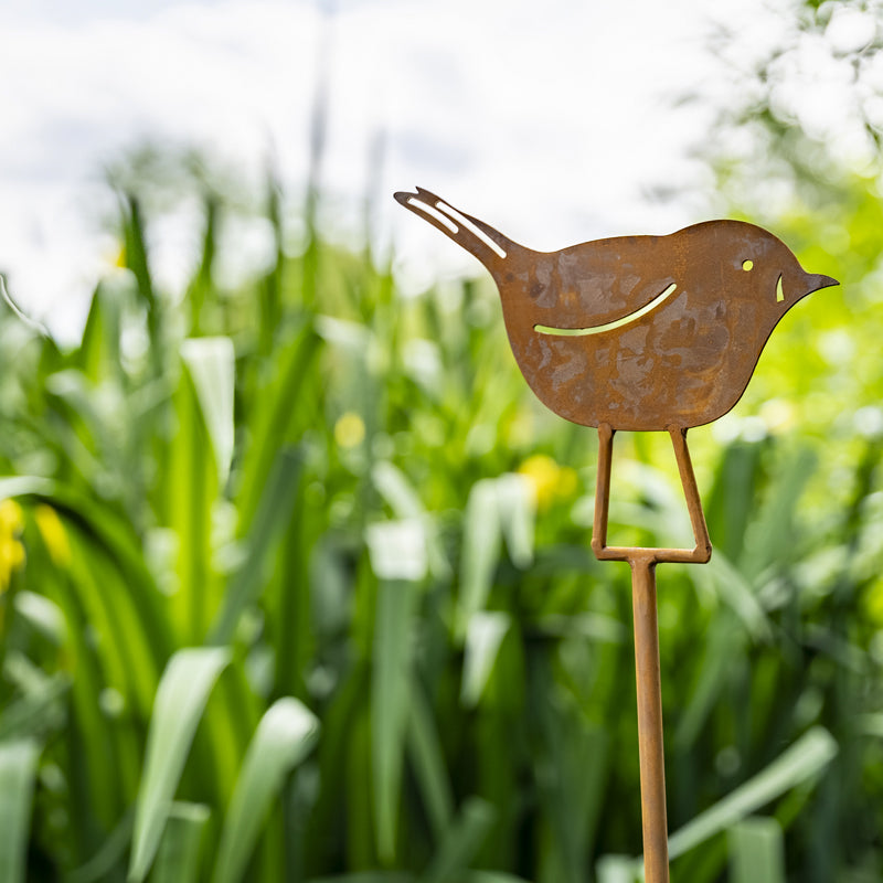 Large Robin Ornament Laser Art Robin On Stake – Forge & Foundry Limited
