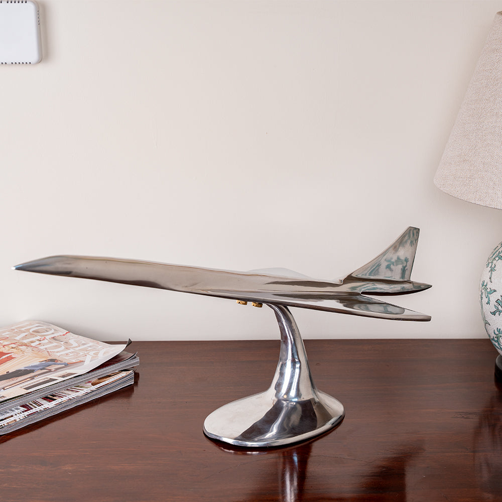 Polished Aluminium Concorde Model | Small or Large Display Ornament ...