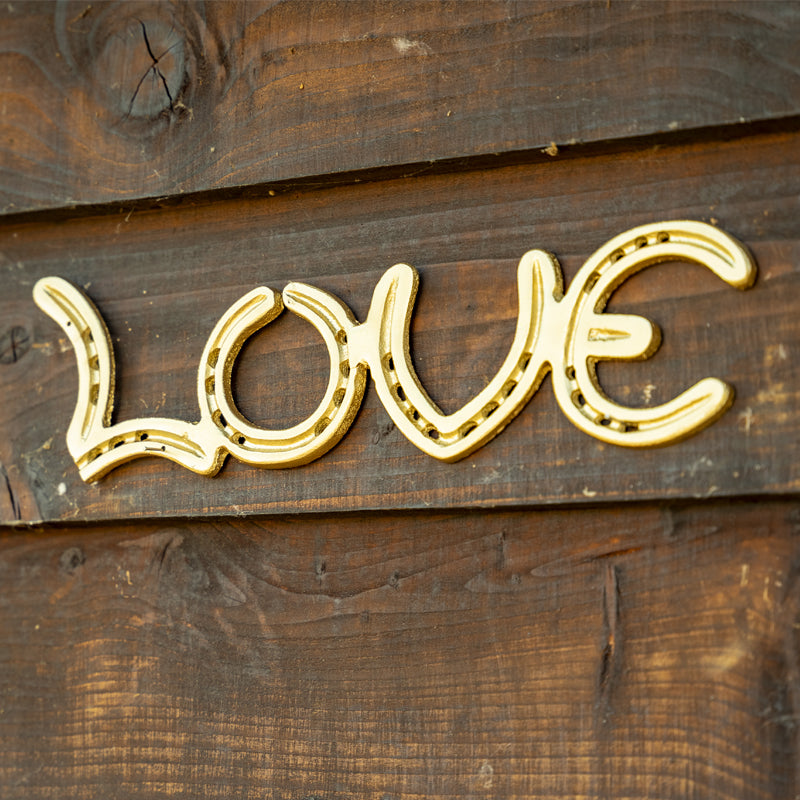 Metal Love Horseshoe Wall Art Sign – Forge & Foundry Limited