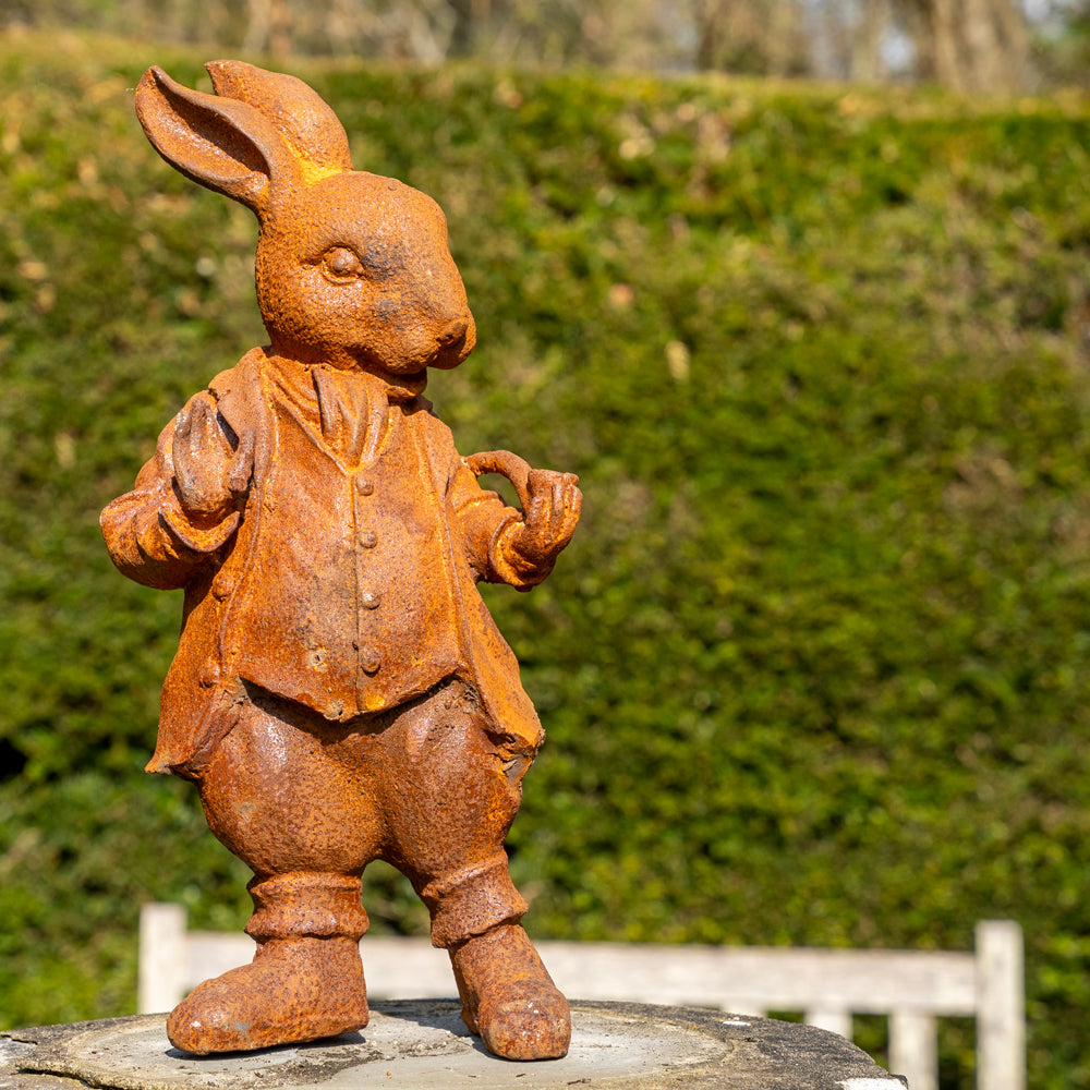 Rabbit Statue | Iron Garden Statues | Forge & Foundry – Forge & Foundry ...