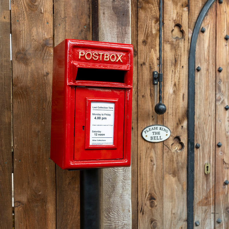 Traditional Cast Iron Red Post Box With Stand – Forge & Foundry Limited