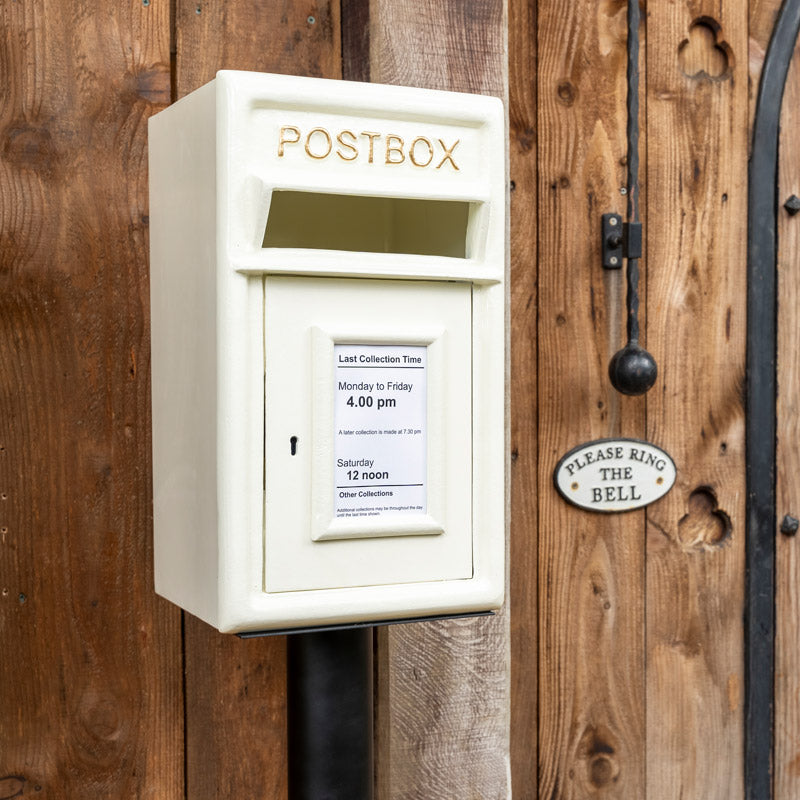White Post Box with Stand – Forge & Foundry Limited