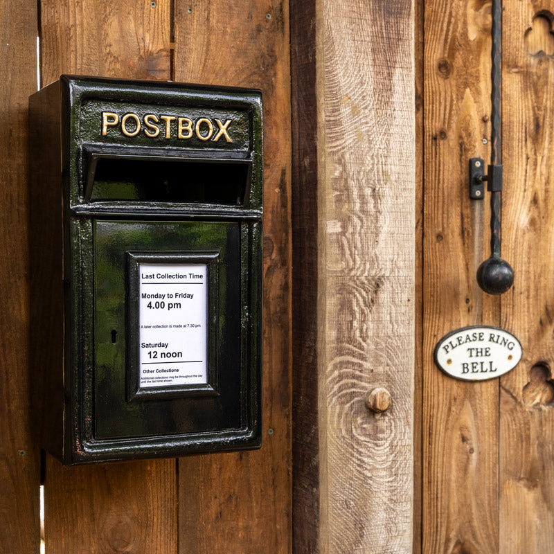 Cast Iron Black Wall Mounted Post Box – Forge & Foundry Limited